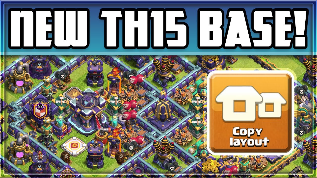 NEW TH15 BASE with COPY LINK! Clash of Clans - YouTube