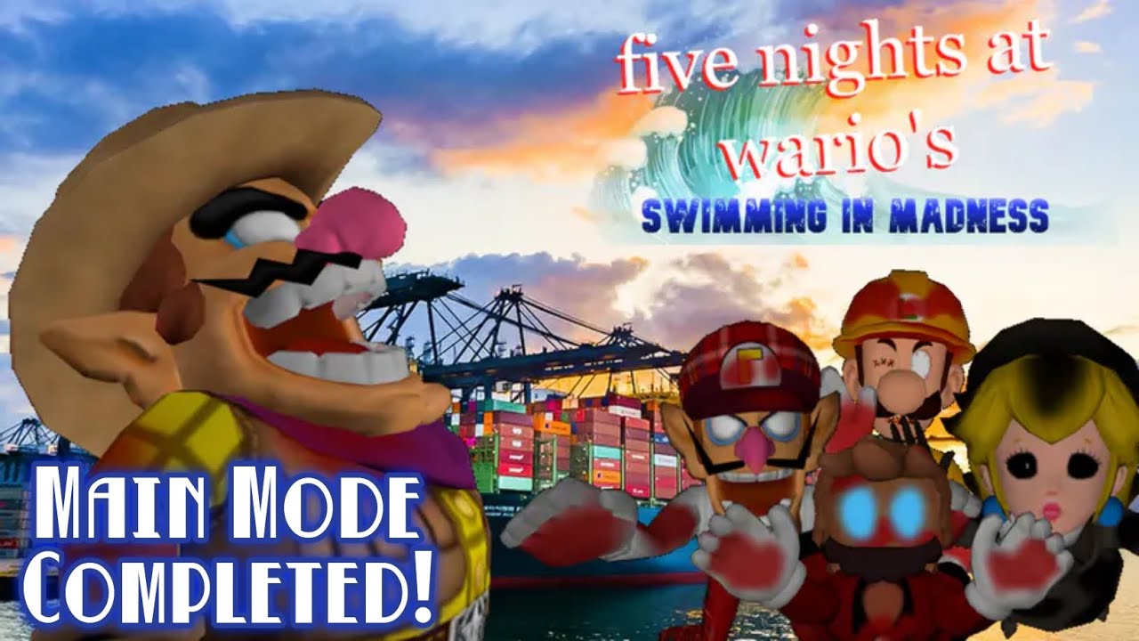 Five Nights at Wario's: Swimming In Madness Gameplay - Main Mode ...