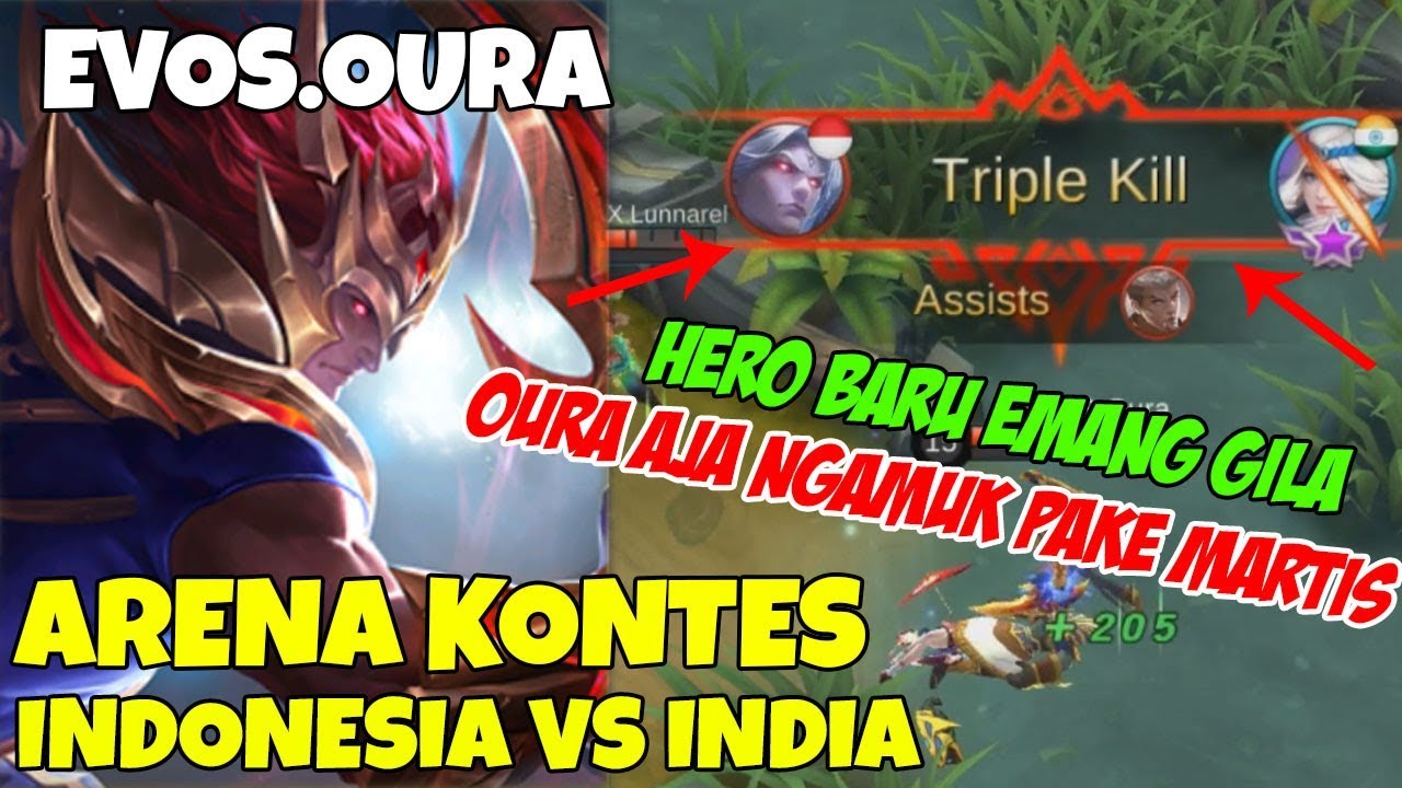 EVOS.OURA NGAMUK PAKAI HERO BARU MARTIS, EMANG GILA NI HERO Di Arena ...