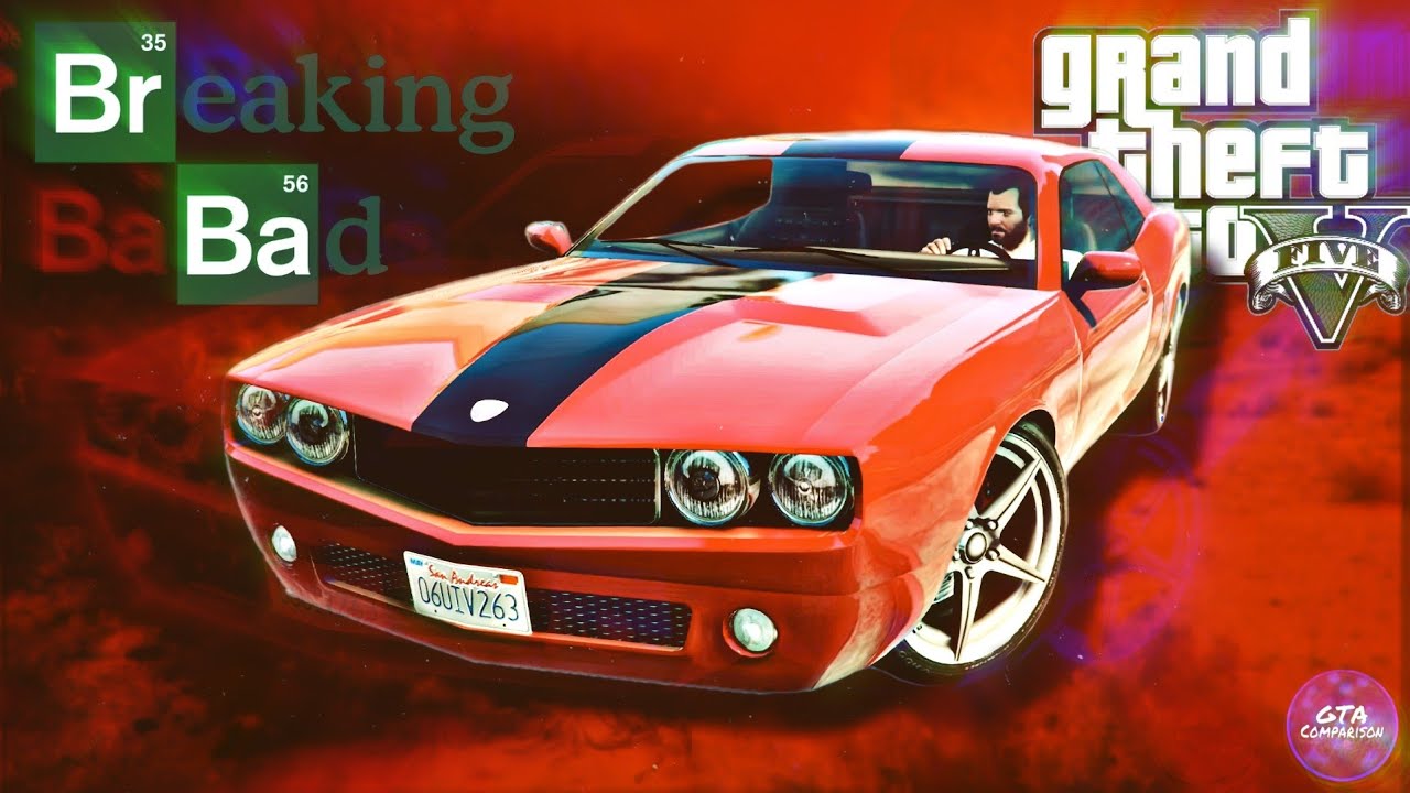 GTA 5 - Breaking Bad Walter Jr Dodge Challenger Car Build - YouTube