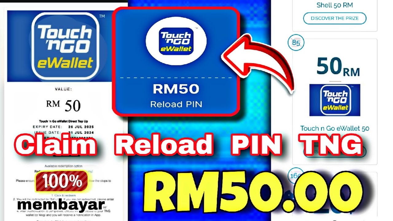 Tak perlu invite orang !! Dapat RM50 Reload Pin Tng Yang Terbaru 2025 ...