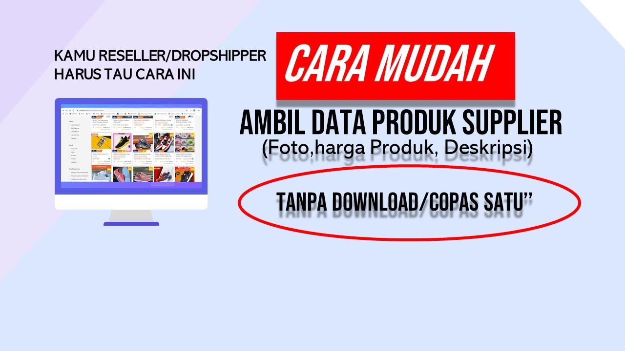 CARA MUDAH AMBIL DATA PRODUK DI MARKETPLACE - AMBIL DATA PRODUK ...