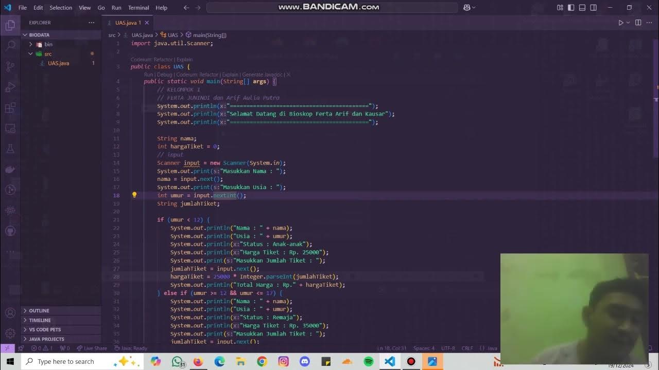 PROJECT TIKET BIOSKOP - UAS PTI - YouTube