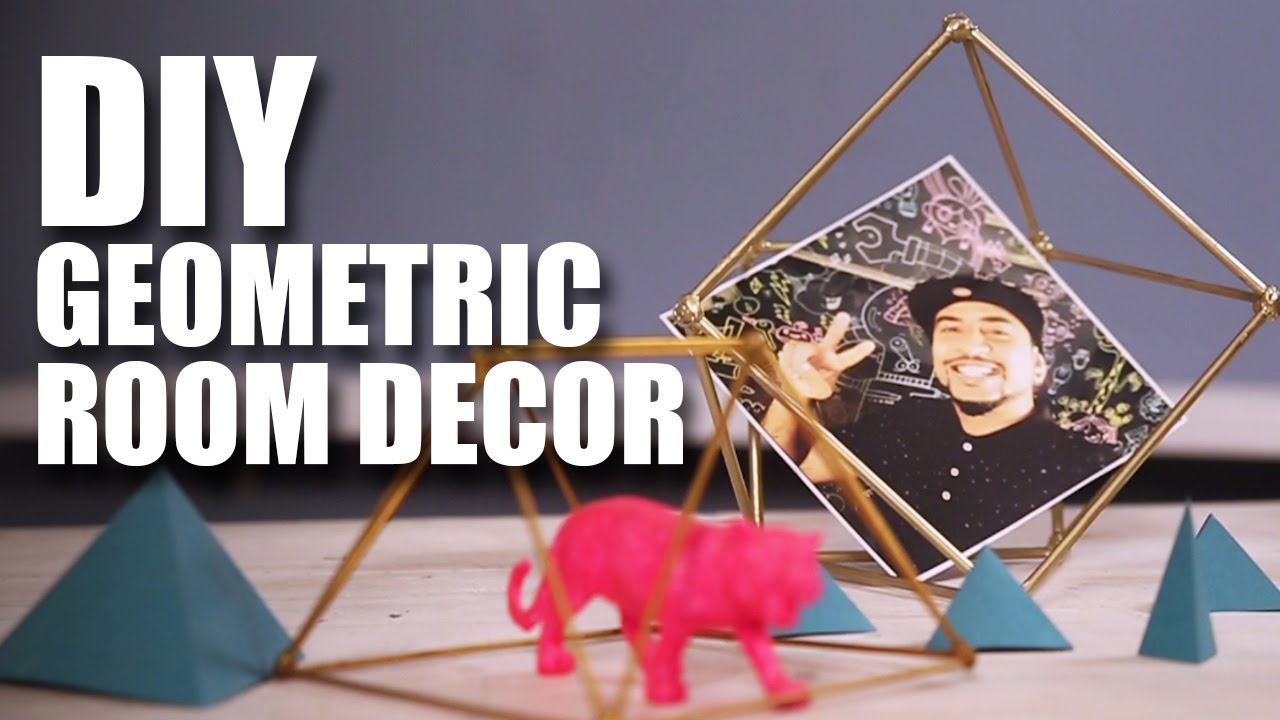 How to do a DIY Geometric Room Decor - YouTube