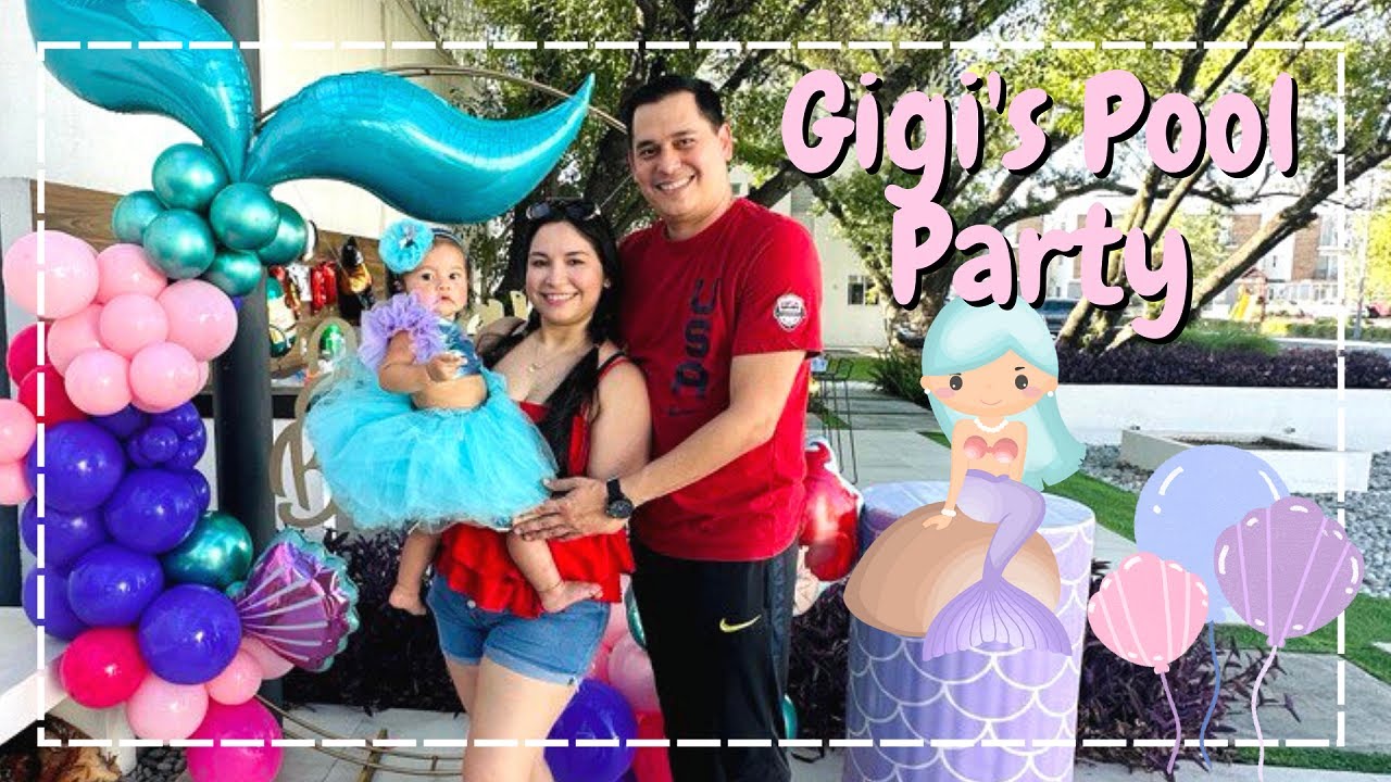 Primer cumpleaños de nuestra bebé | Gigi's Pool Party - YouTube