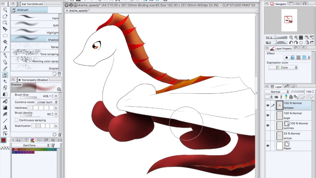 Speedpaint - DRAGON - YouTube