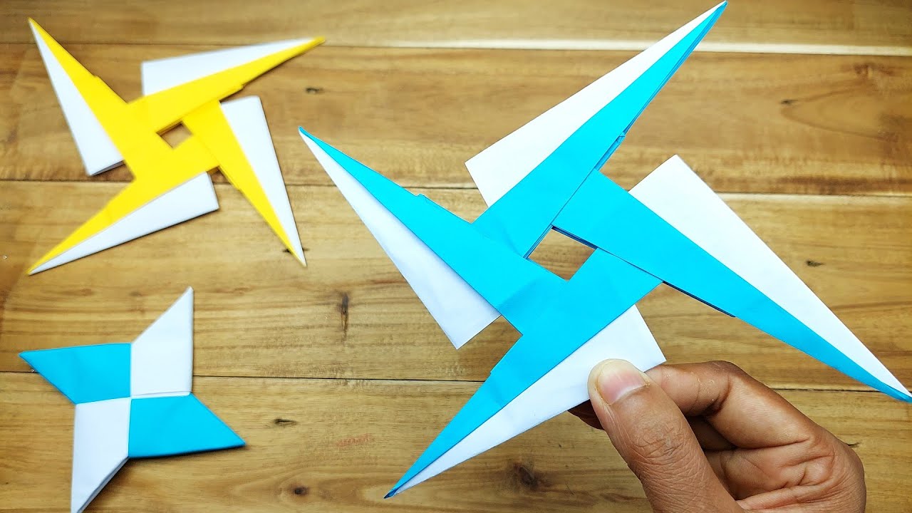 How to Make Paper Ninja Star | Origami Ninja Star || DIY Handmade Paper ...