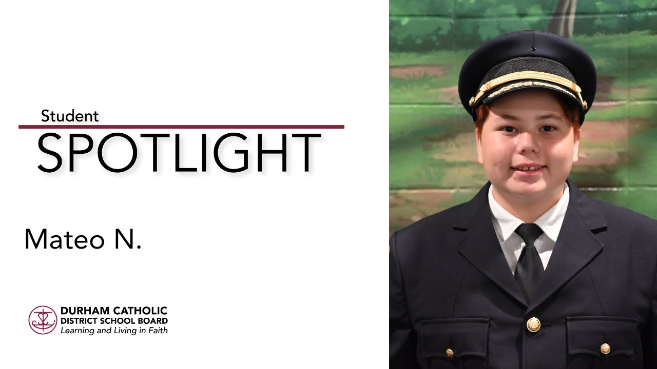DCDSB Student Spotlight - Mateo N. - YouTube