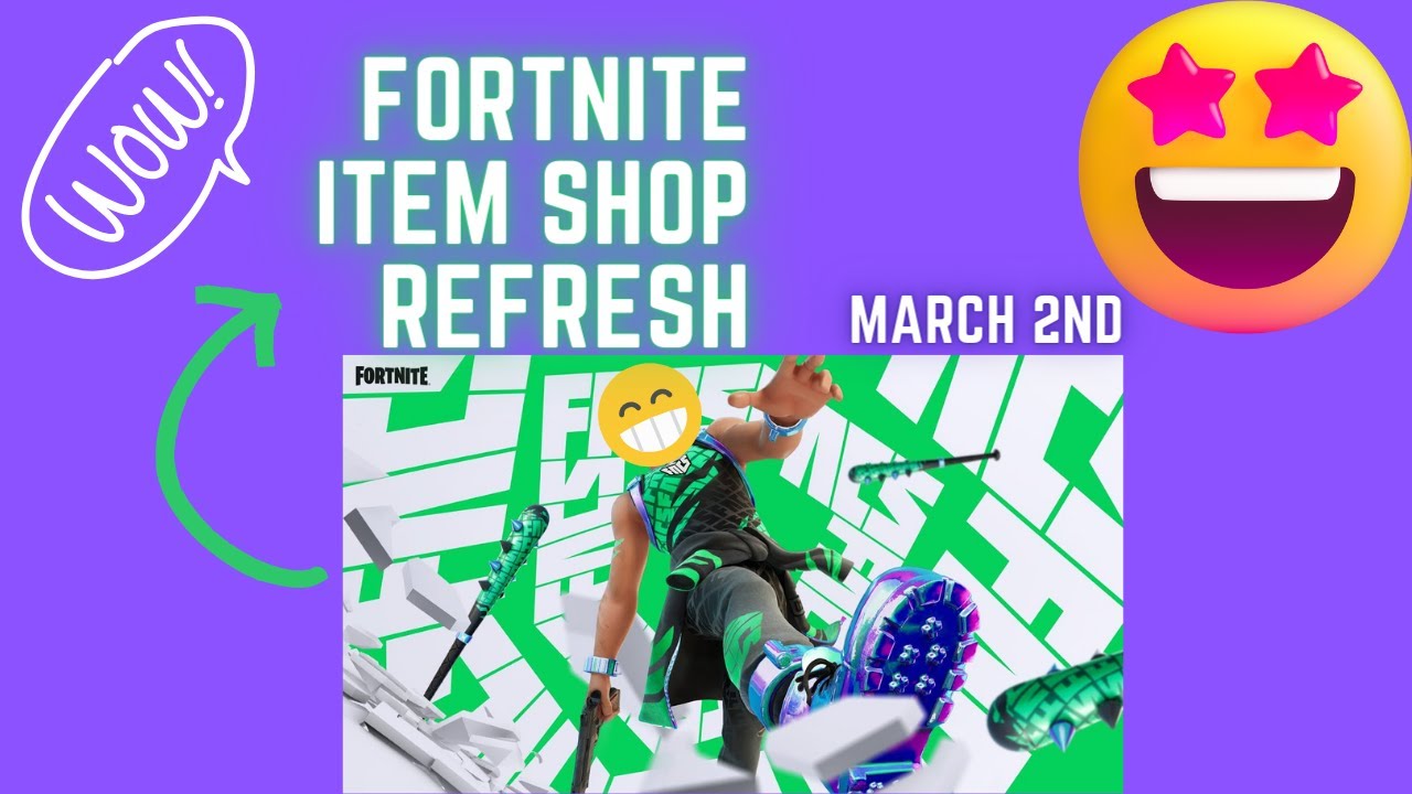 FORTNITE ITEM SHOP REFRESH! (March 2nd) - YouTube