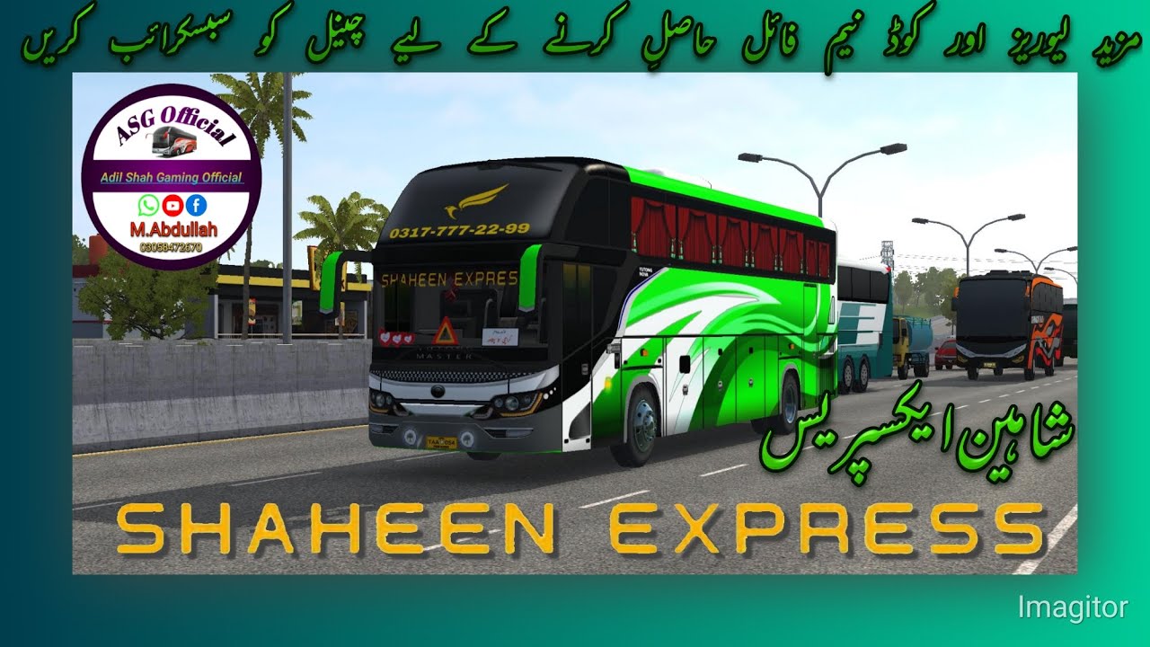 SHAHEEN EXPRESS NOVA Livery by Adil Shah Gaming Official #bussimulatorindonesia #bussid #livery ...