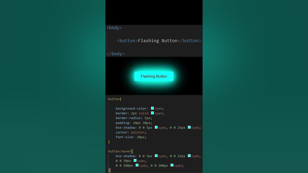 Flashing Button #animation #flash #css3 #html5 #hovereffect #effects - YouTube