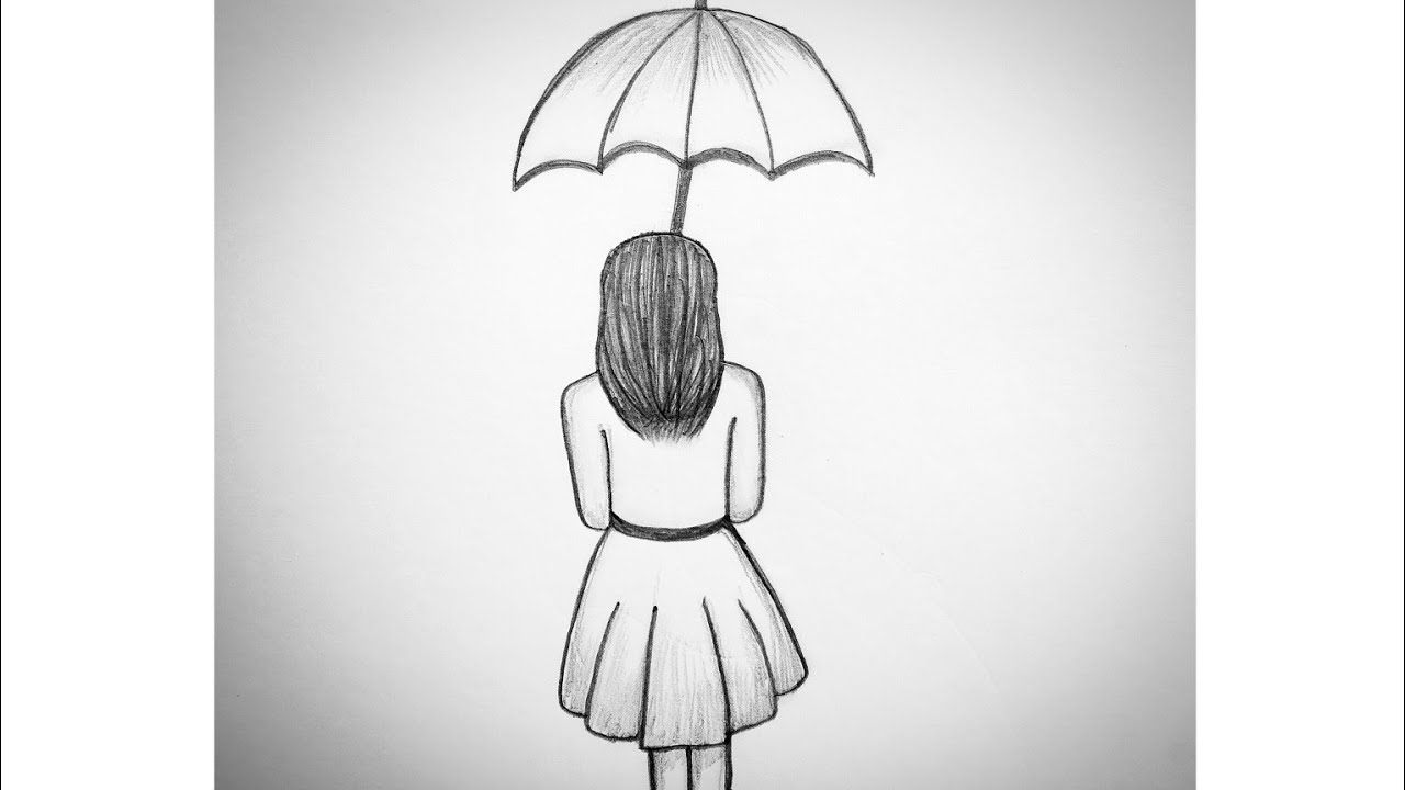 Girl From Back Side Drawing Easy Drawings Step By Step How To Girl From Back Side Drawing Easy Drawings Step By Step How To