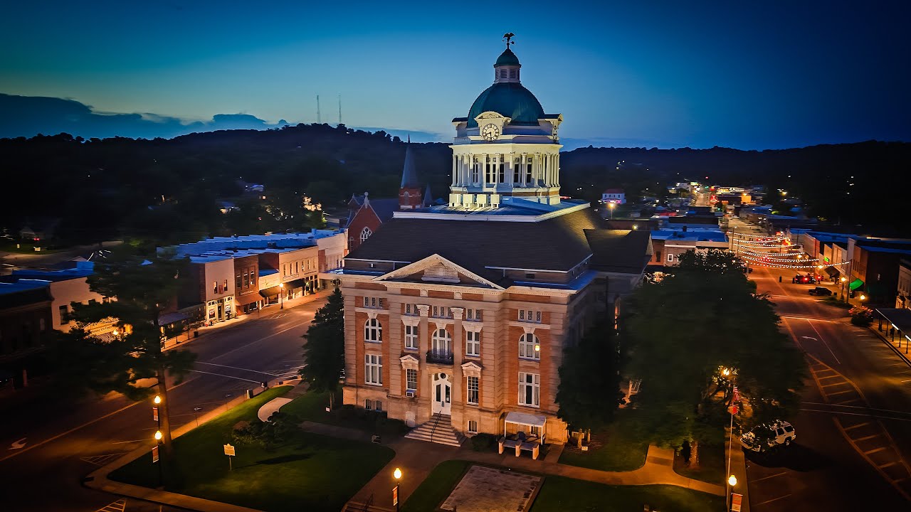 Historic Downtown Pulaski, Tennessee (Drone, Aerial, DJI Air3S) - YouTube