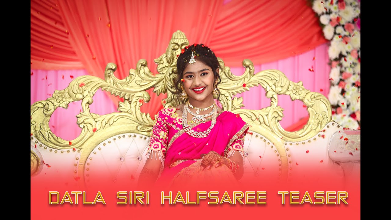 Datla Siri Half Saree Teaser - YouTube