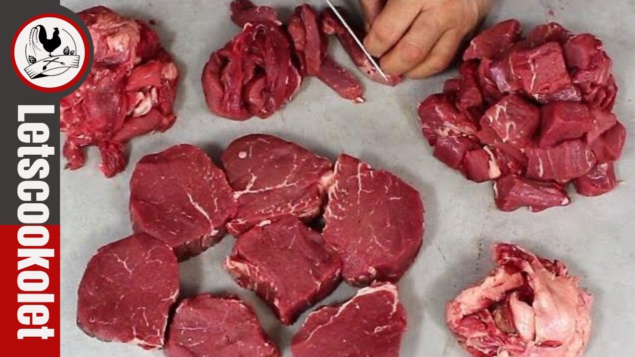 Step by Step Trimming Beef Tenderloin \ Episode 111 - YouTube
