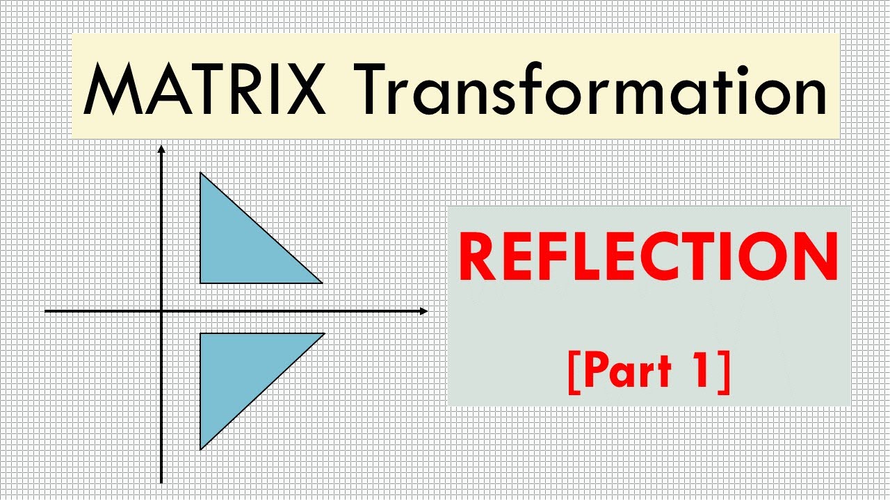 REFLECTION Part 1 [IGCSE Math B Matrix] - YouTube