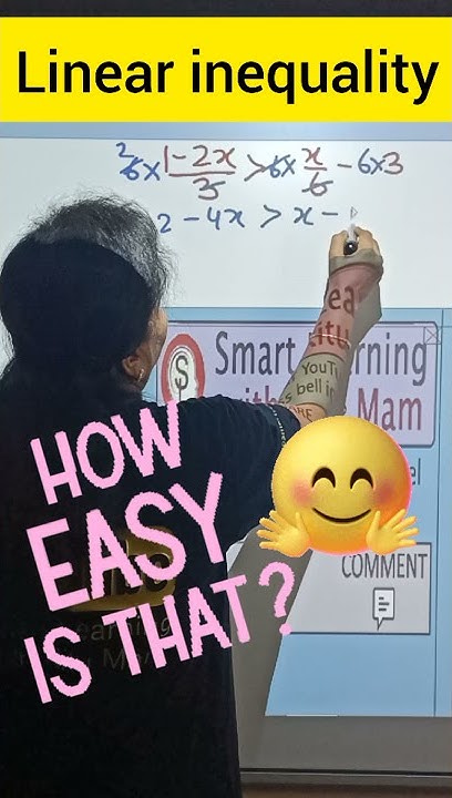 How to solve linear inequality in simple way | 1minute concept - YouTube