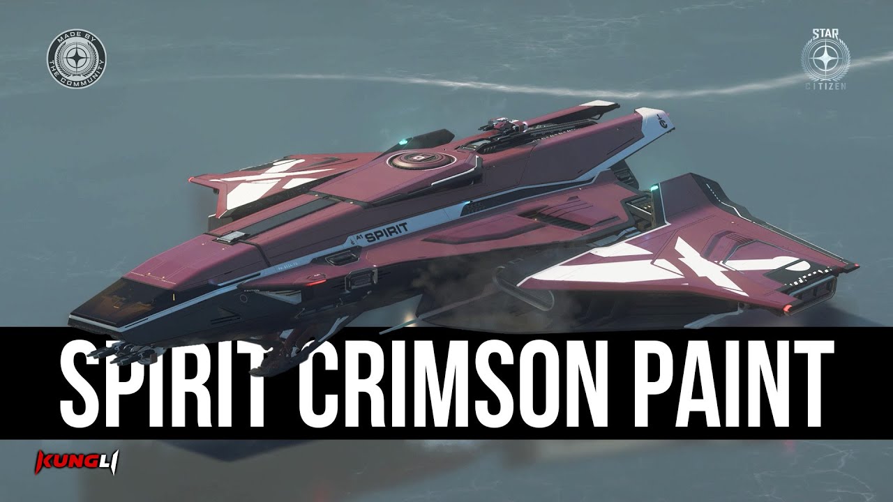 Crusader Spirit - Crimson Paint | Star Citizen - YouTube