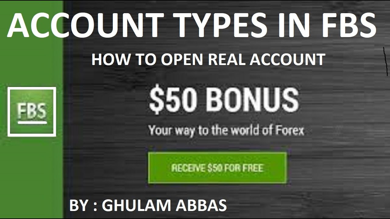 Account Types In (FBS Forex broker) Full Detail in Urdu/Hindi - YouTube