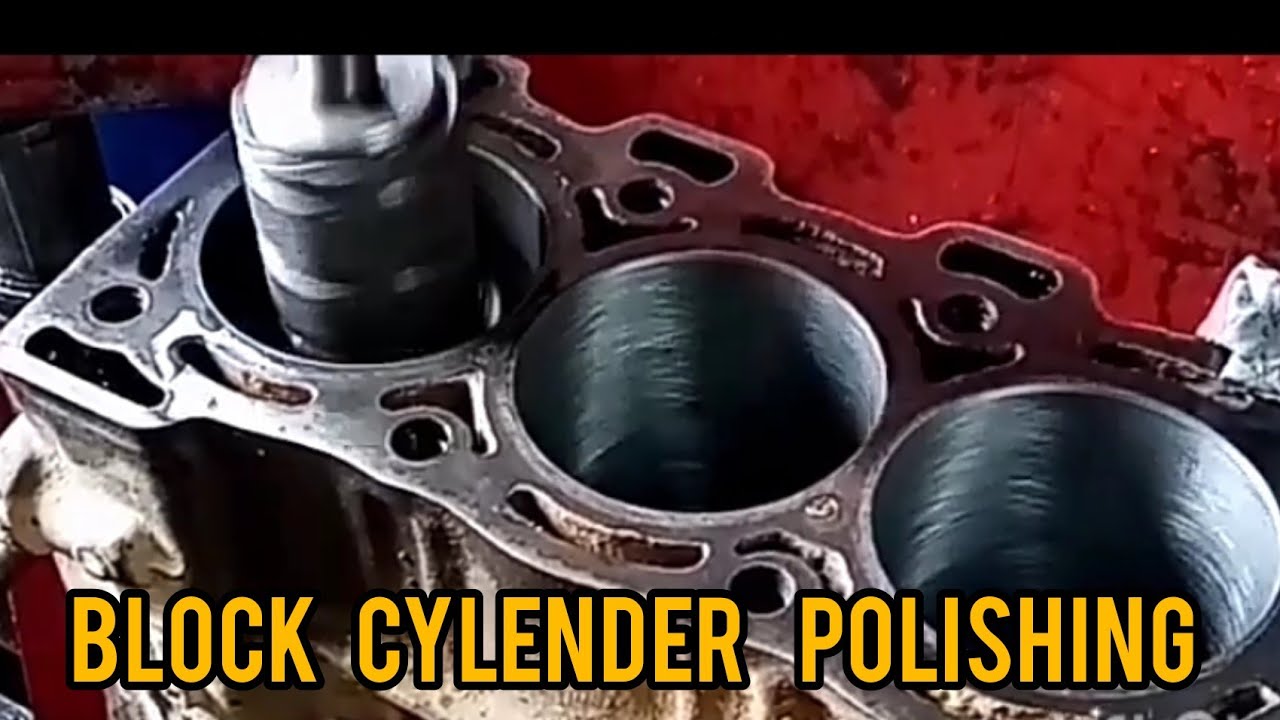 How to hone / polish engine cylender .the perfect way - YouTube