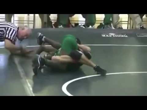 Painful Banana Split Wrestling Move Wins The Match Video - YouTube