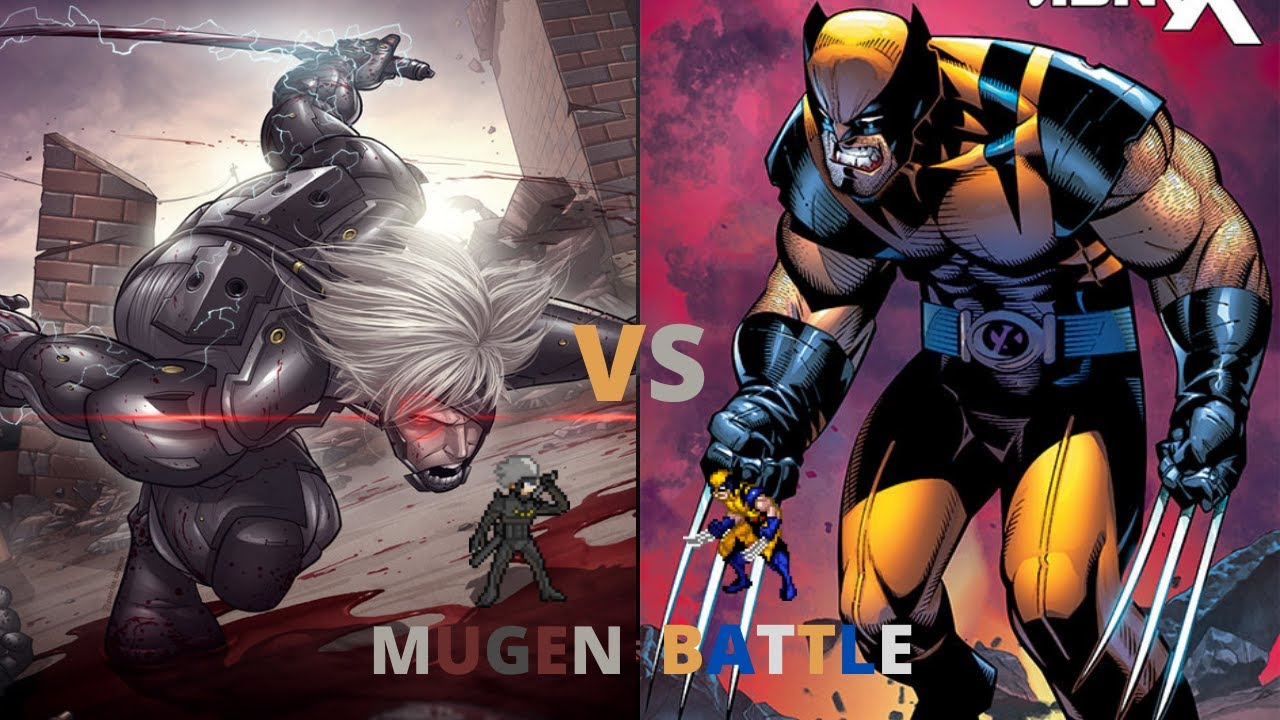 Wolverine vs Raiden (Metal Gear vs Marvel Comics) | JUS | Mugen - YouTube