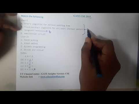 GATE CSE 2015 Q ||Algorithms || GATE Insights Version: CSE - YouTube