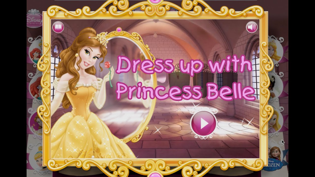 Disney Princess Belle - Dress Up Game - YouTube