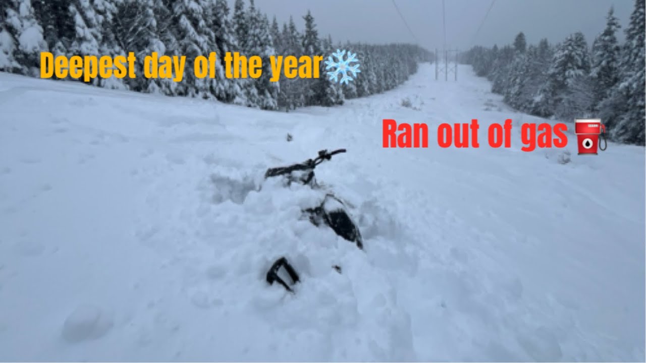 2 HOURS in the Deepest Snow All Year | Skidoos Breaking, No Gas, No ...