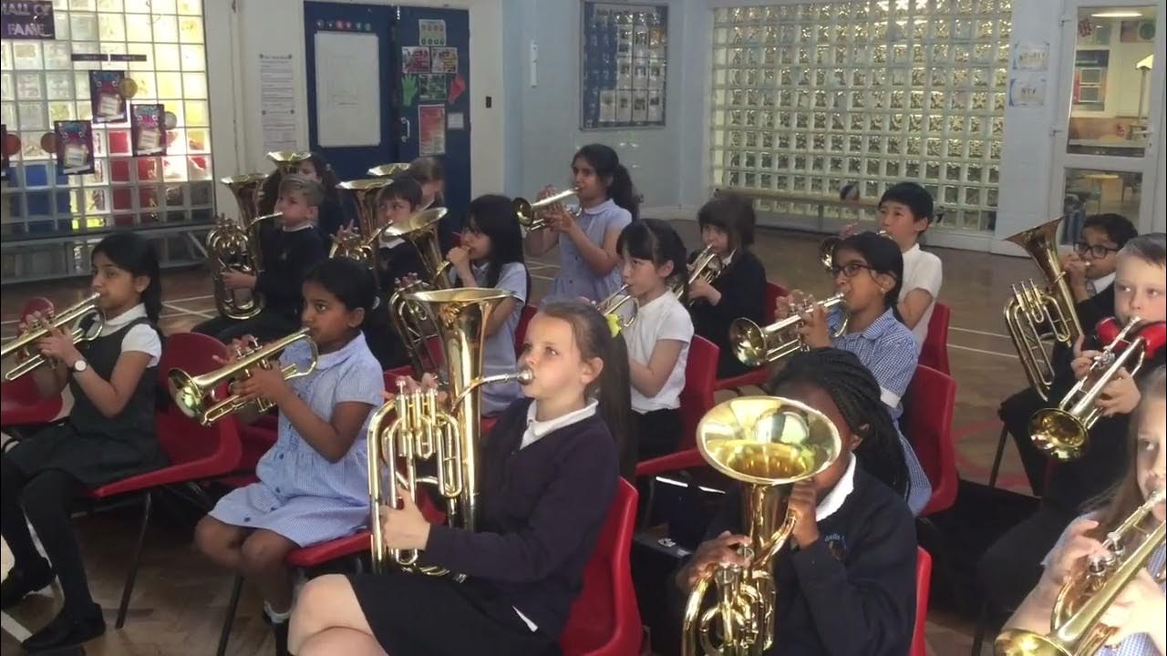 Year 4 brass instruments lesson - YouTube