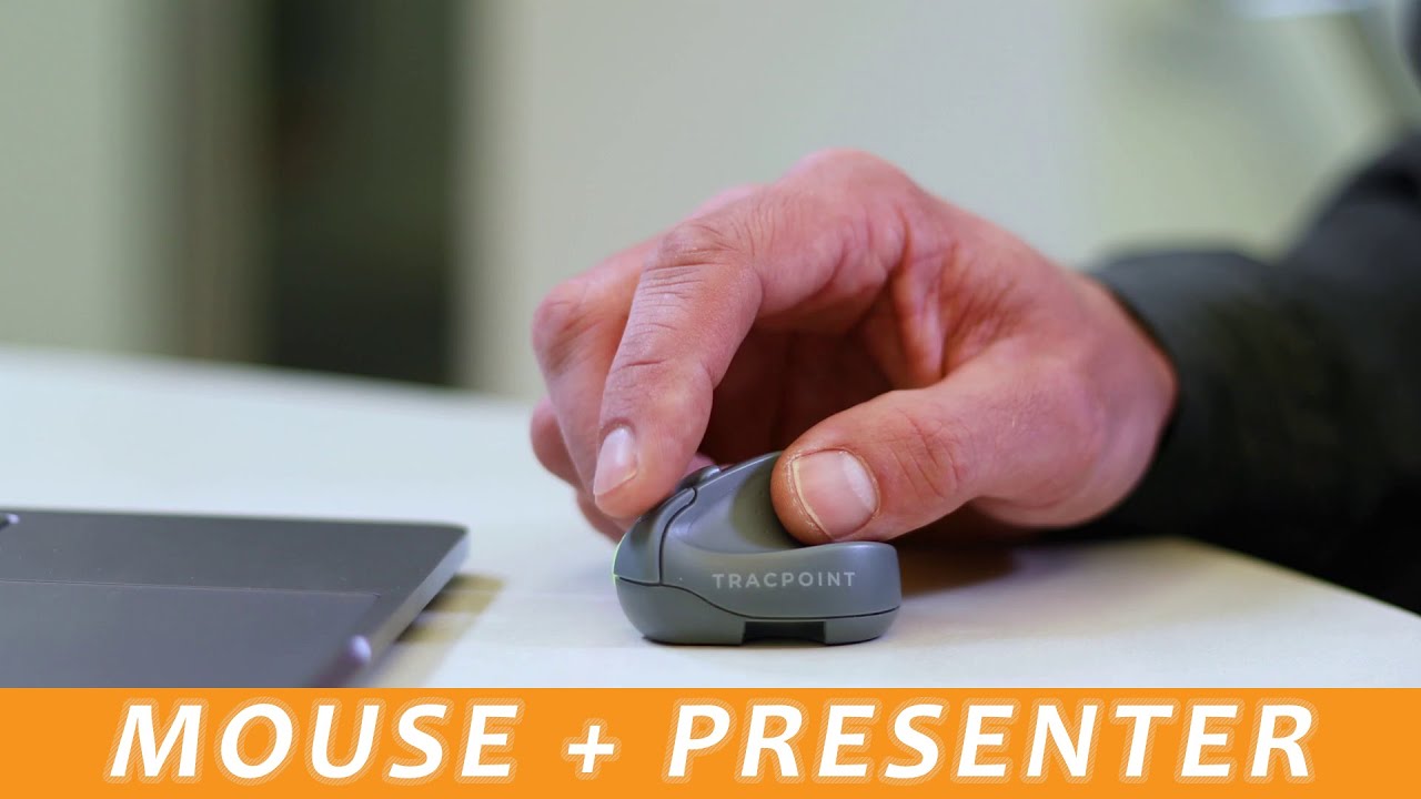 tracpoint small wireless mouse with presenter - YouTube