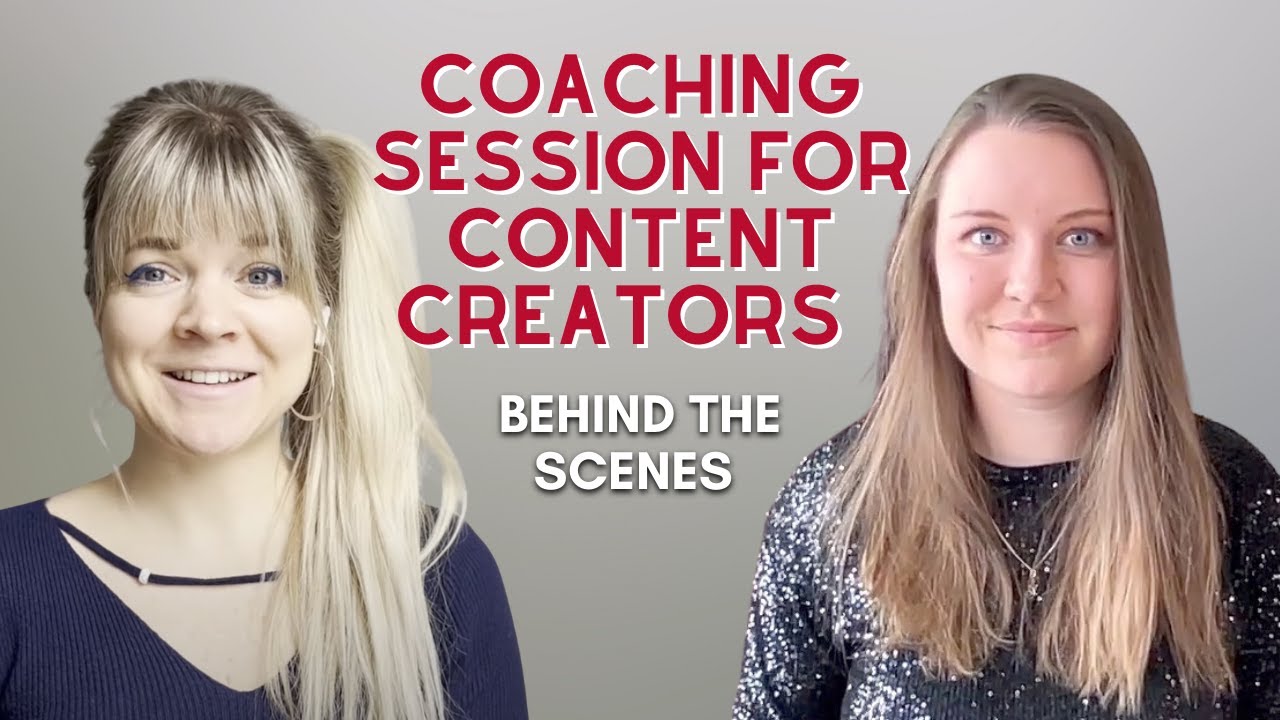 Behind the scenes of a coaching session. Mindset coach for content ...