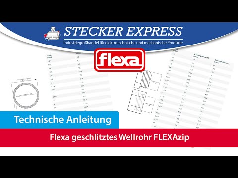 FLEXAzip - Das geschlitzte Wellrohr von Flexa