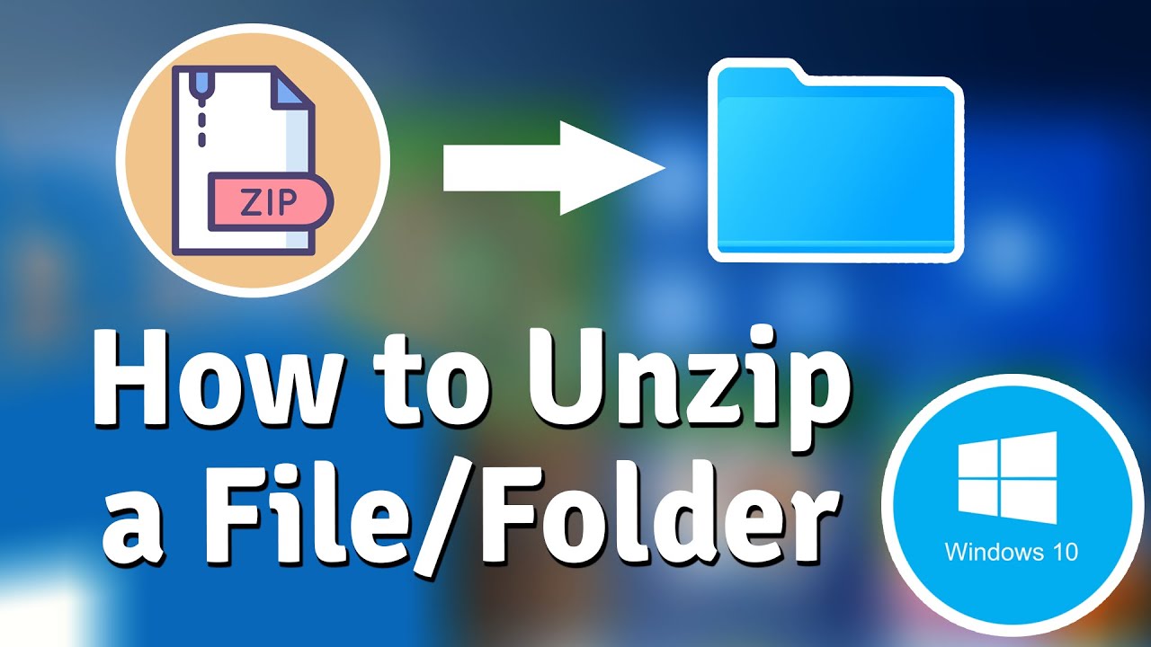 How To Unzip A File In Windows 10 YouTube How To Unzip A File In Windows 10 YouTube