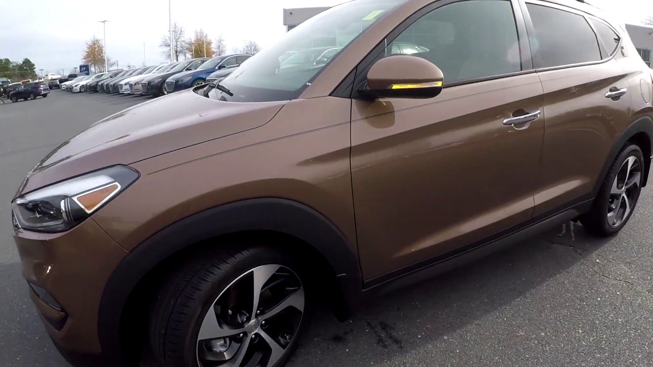Walkaround Review of 2016 Hyundai Tucson brown 7503PT - YouTube