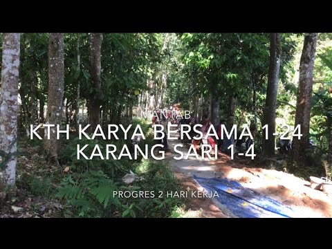 MANTAB…!! Progres 2 hari kerja KTH KARYA BERSAMA 1-24 KARANG SARI 1-4 Cor Rabat Beton AREA KERJA ...