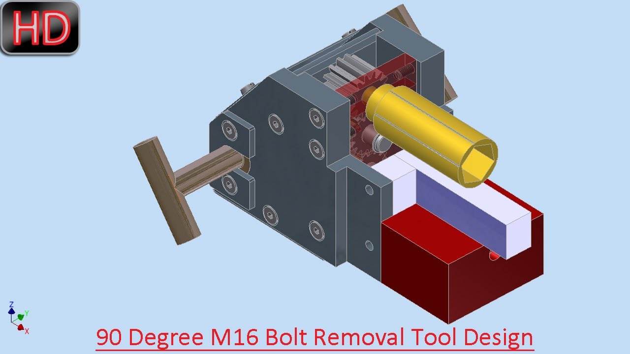 90 Degree M16 Bolt Removal Tool Design (Video Tutorial) - YouTube