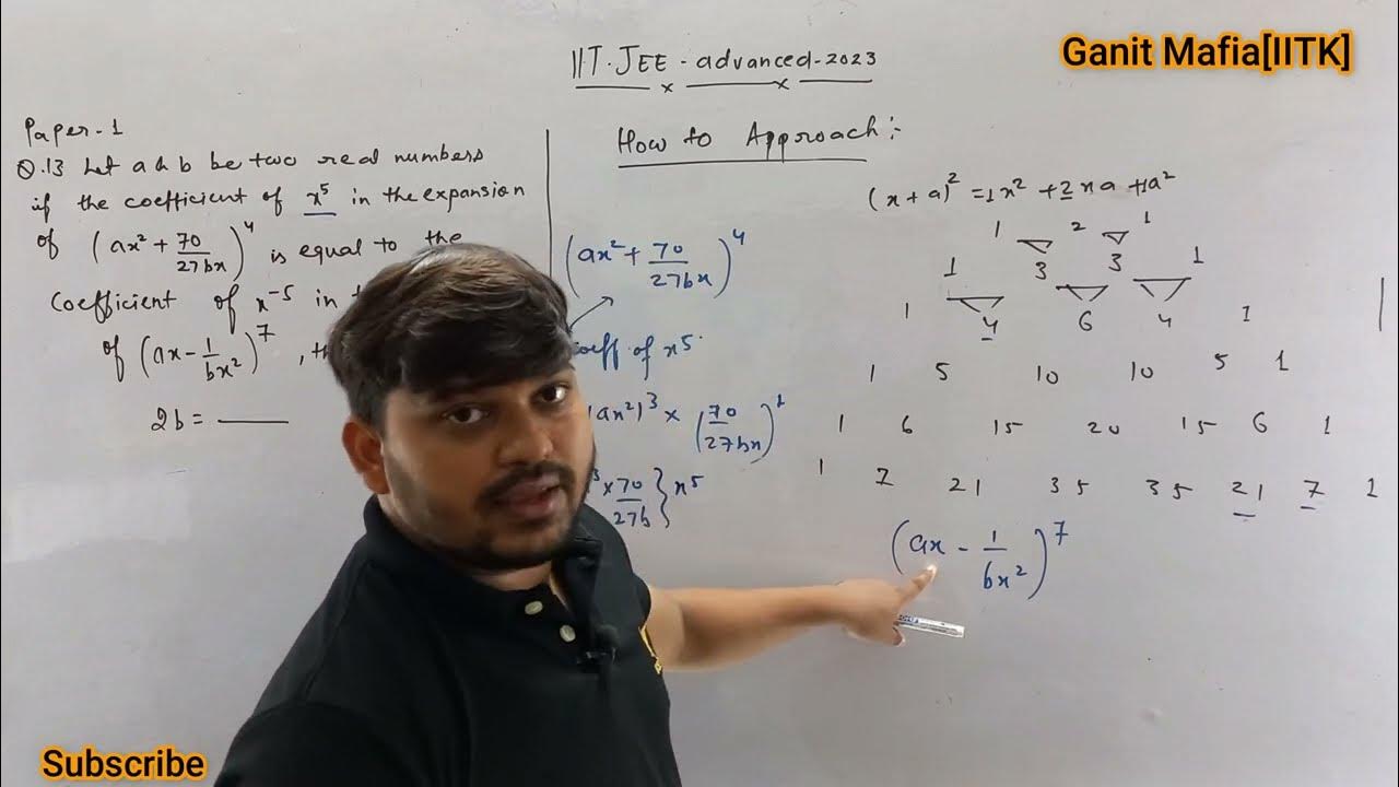 IIT JEE advanced 2023 question (based on Binomial Theorem) - YouTube