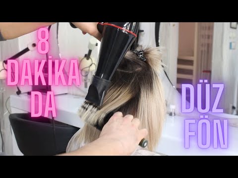 8 dakikada düz fön nasıl çekilir