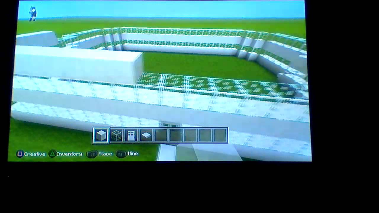 Minecraft block of quartz house tutorial - YouTube