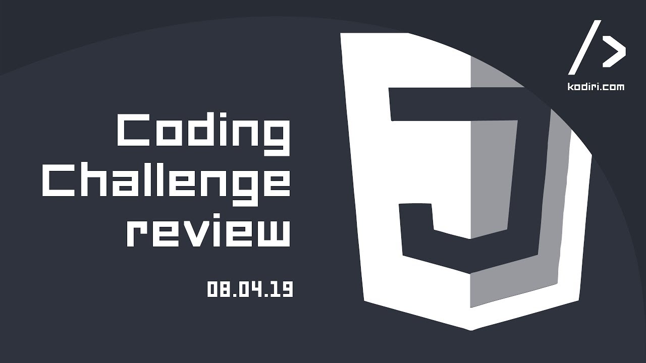 Coding Challenge review - 08.04.19 - YouTube