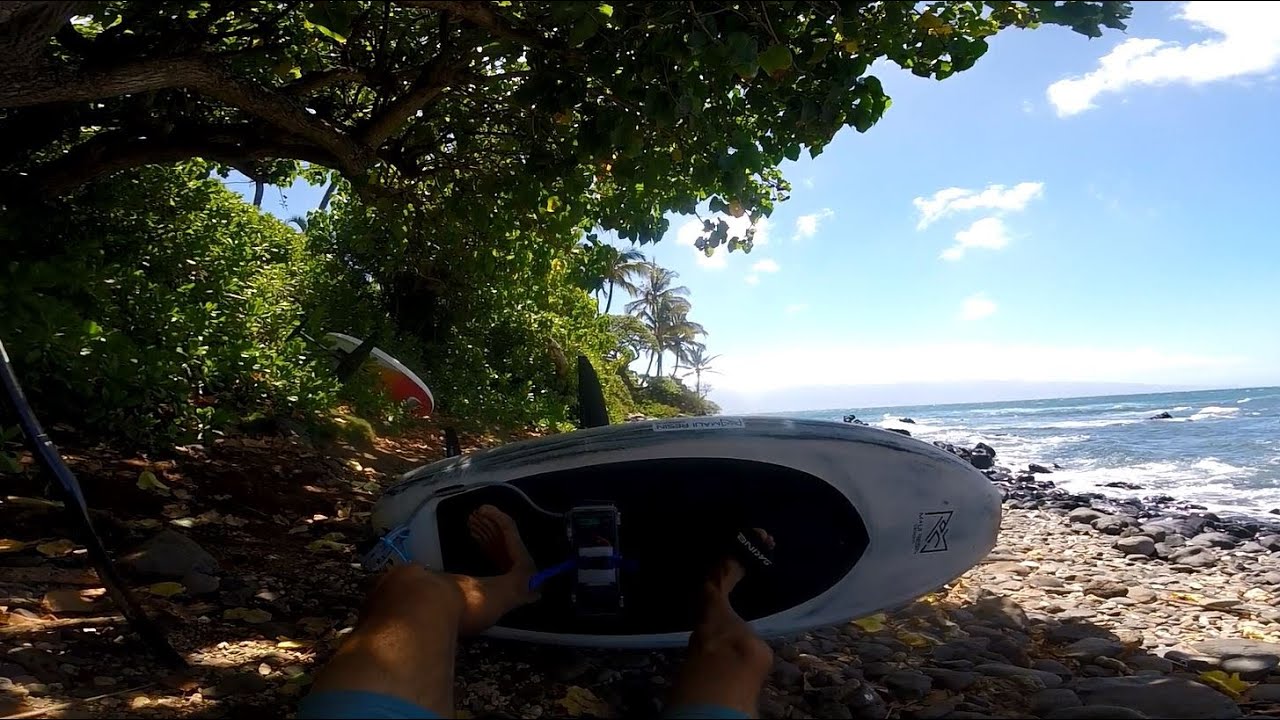 3 minutes of a Foil Drive assisted sup foiling downwinder in Maui. 8 31 ...