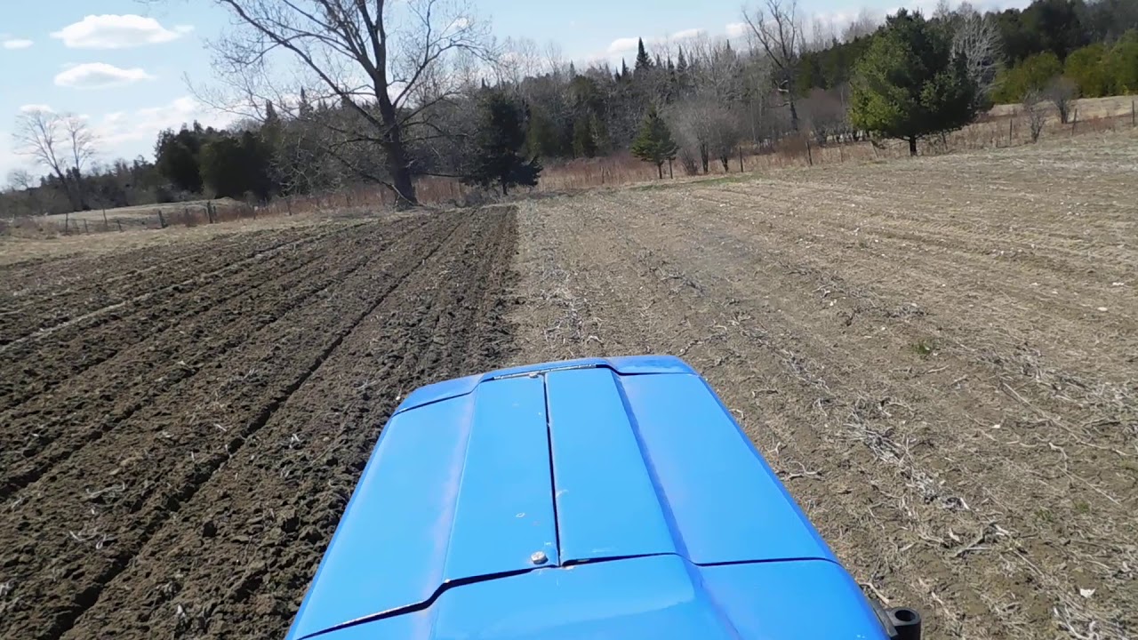 Electric Tractor - Discing the fields - YouTube