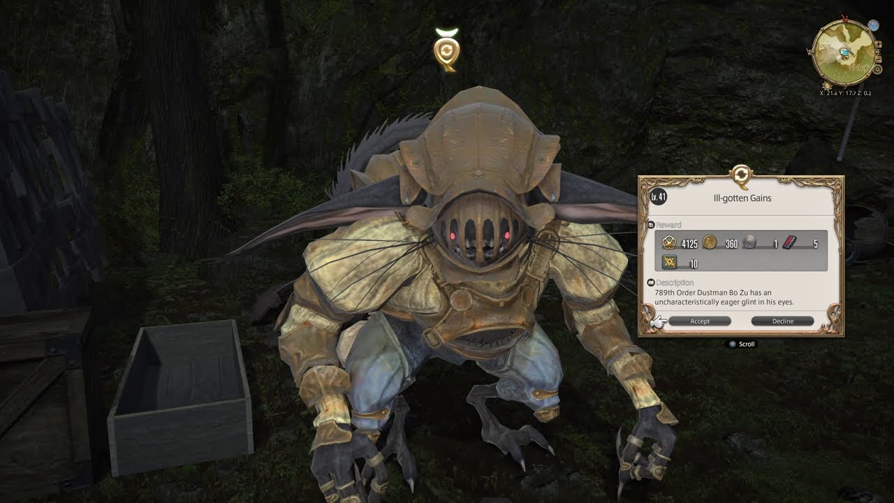 FFXIV Kobold Society Quest: Ill-gotten Gains - YouTube