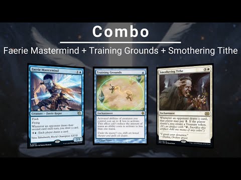 EDH COMBO: Faerie Mastermind | Training Grounds | Smothering Tithe - YouTube