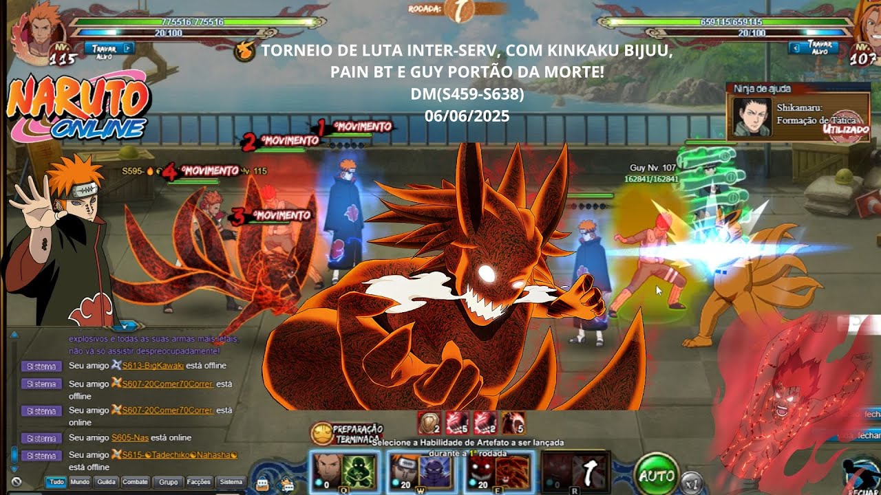 TORNEIO DE LUTA INTER SERV, COM KINKAKU BIJUU, PAIN BT E GUY PORTÃO DA ...