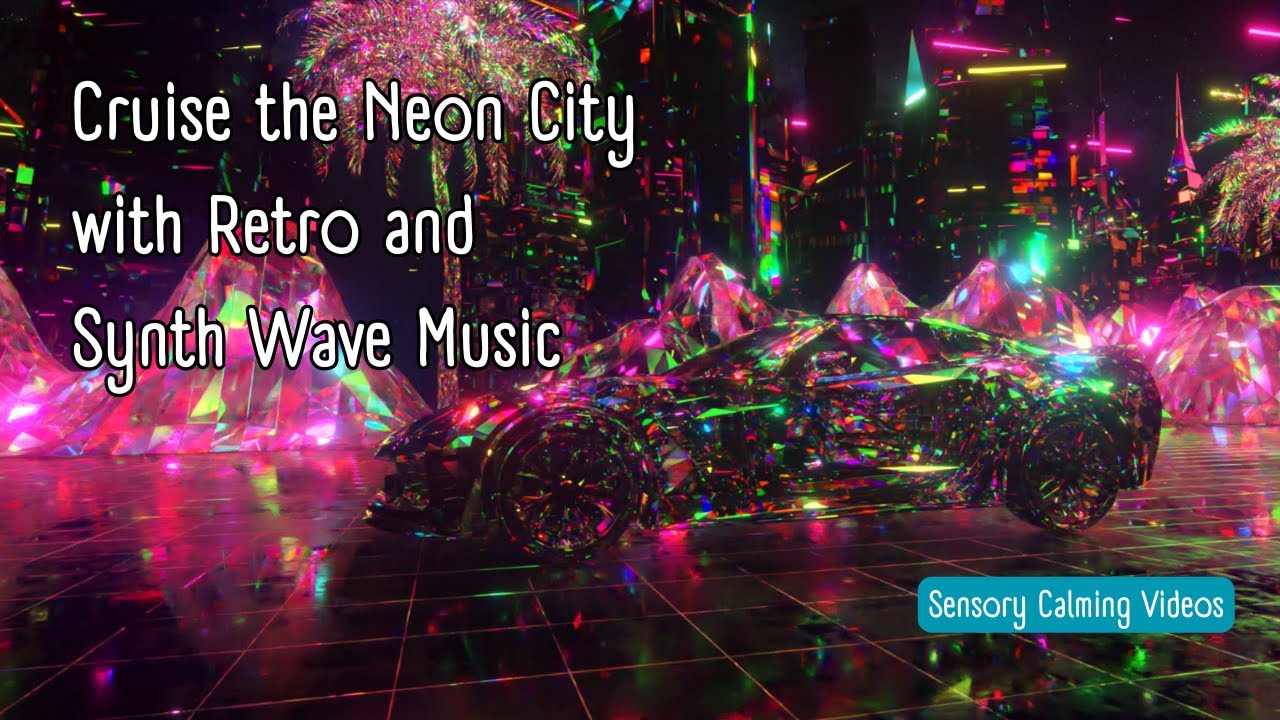 Cruising the Neon Nightscape: Synth & Retro Wave Infused Futuristic Car ...