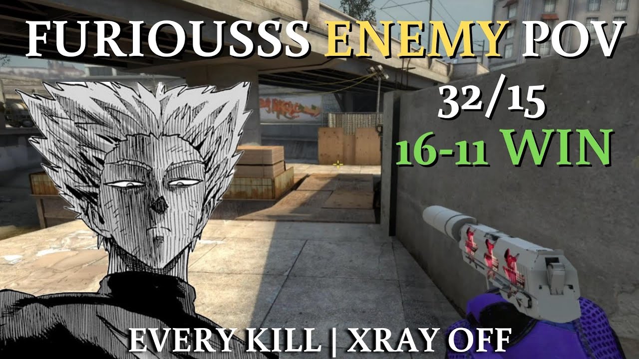 FURIOUSSS 32Kills ENEMY POV | Overpass | FACEIT 5v5 EU | CSGO POV ...