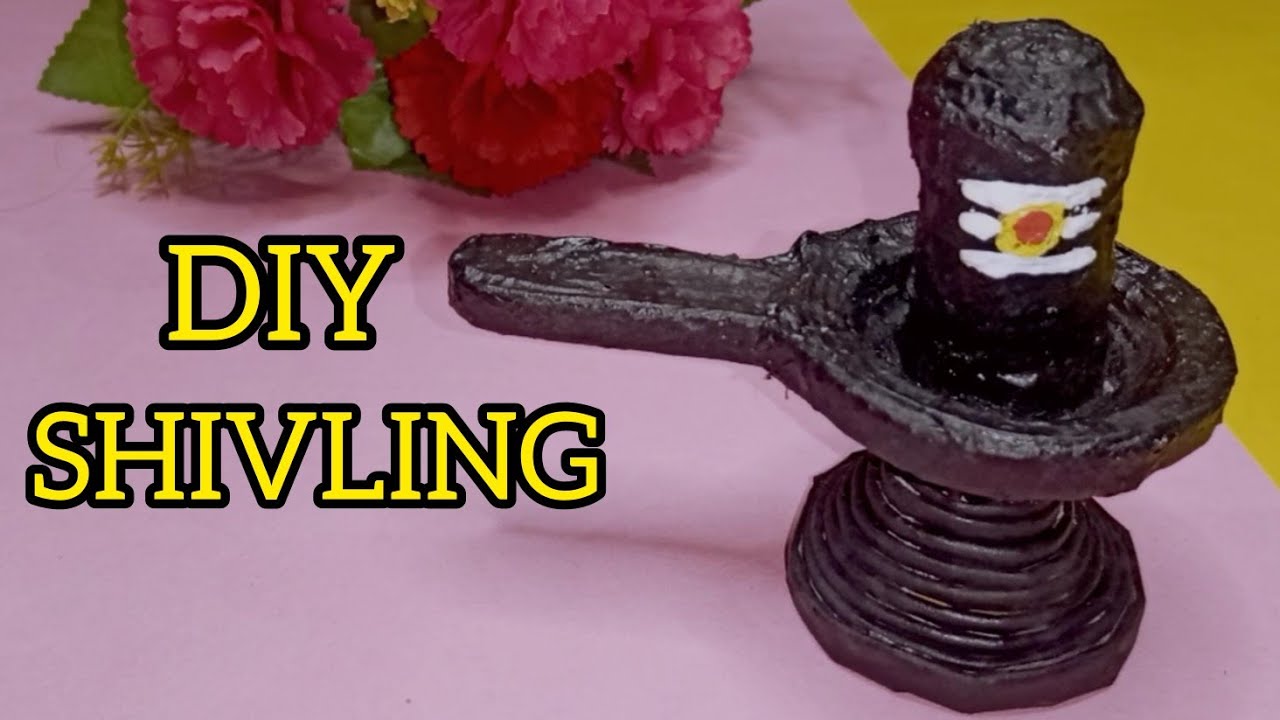 How to make Shivling Using Newspaper at home | DIY | Newspaper Shivling Craft || - YouTube