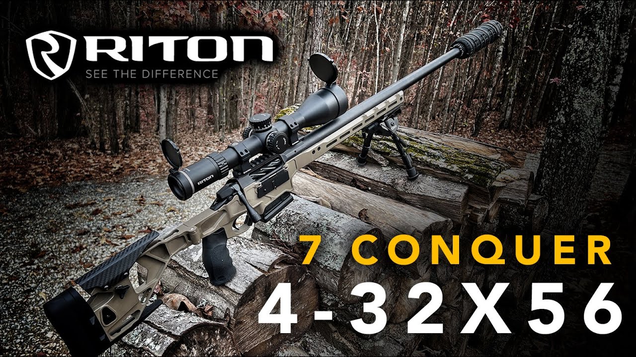 Riton 7 Conquer 4-32x56 Rifle Scope - YouTube
